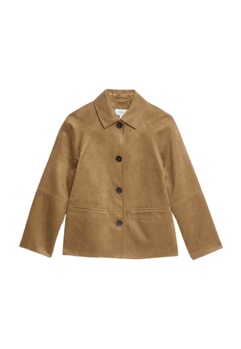 Marks & Spencer Imitatieleren jas - tan - Zalando.be
