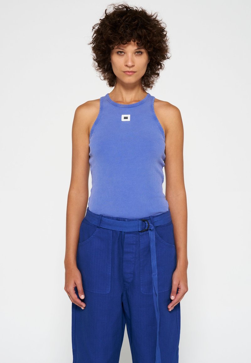 10DAYS Top - electric blue/marrón - Zalando.es