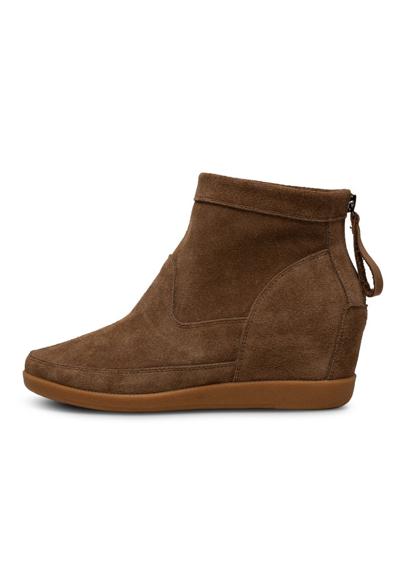 Shoe The Bear EMMY S - Wedge Ankle Boots - tan tan/tan - Zalando