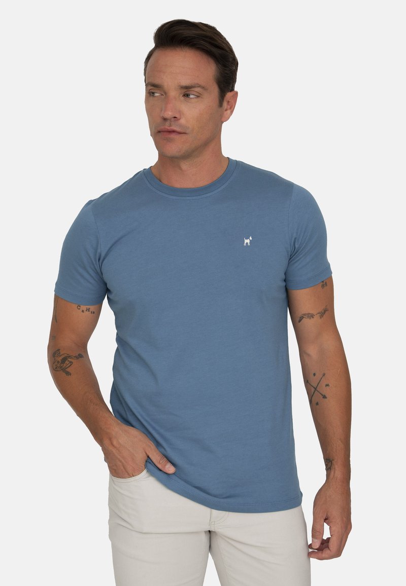 Williot GOLDEN - 3 PACK - T-shirt basic - indigo sand black/beige ...