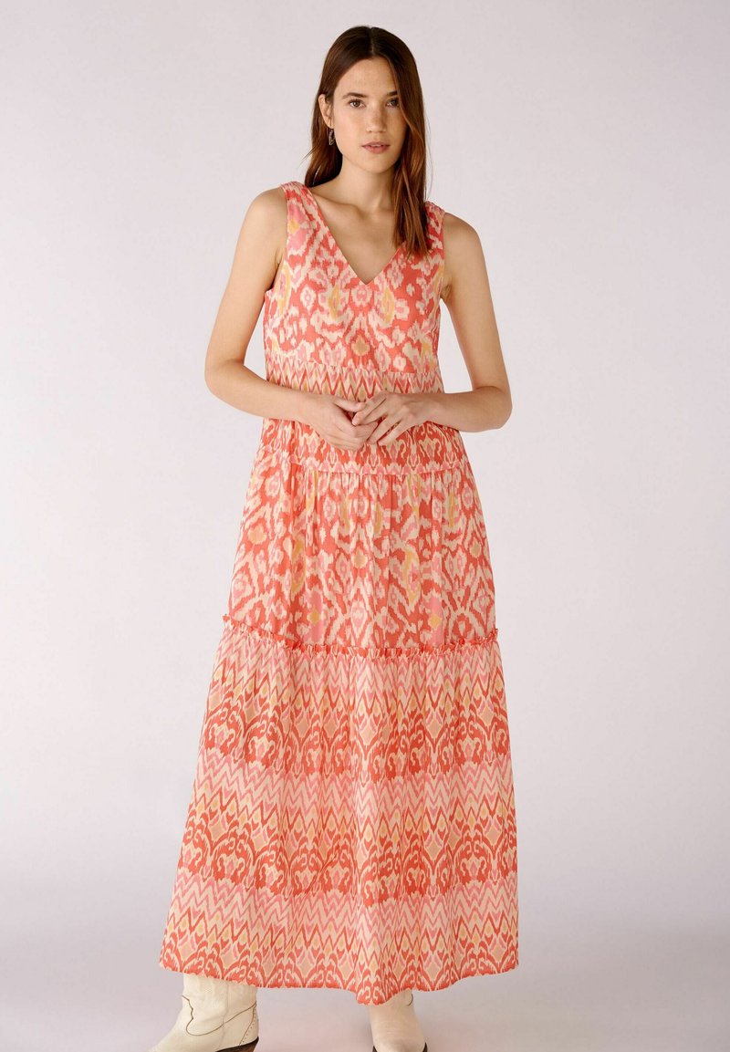 Oui Maxi dress - rose orange/light pink - Zalando.de