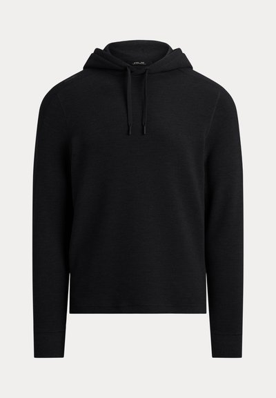 Polo Ralph Lauren PERFORMANCE WAFFLE-KNIT HOODIE - Hoodie - black/zwart ...