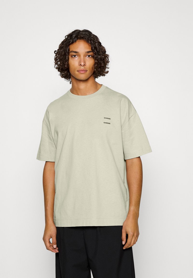 Samsøe Samsøe JOEL - Basic T-shirt - abbey stone/sand - Zalando.co.uk