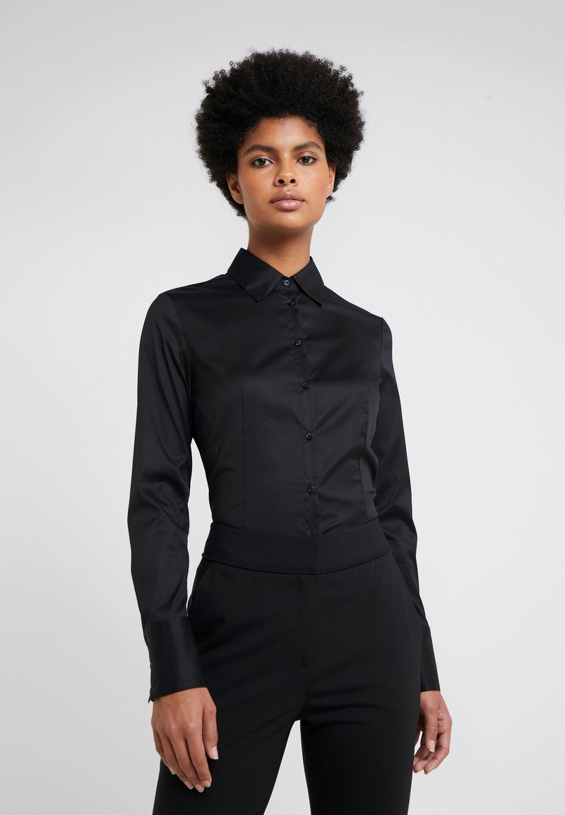 HUGO THE FITTED - Hemdbluse - black/schwarz - Zalando.de