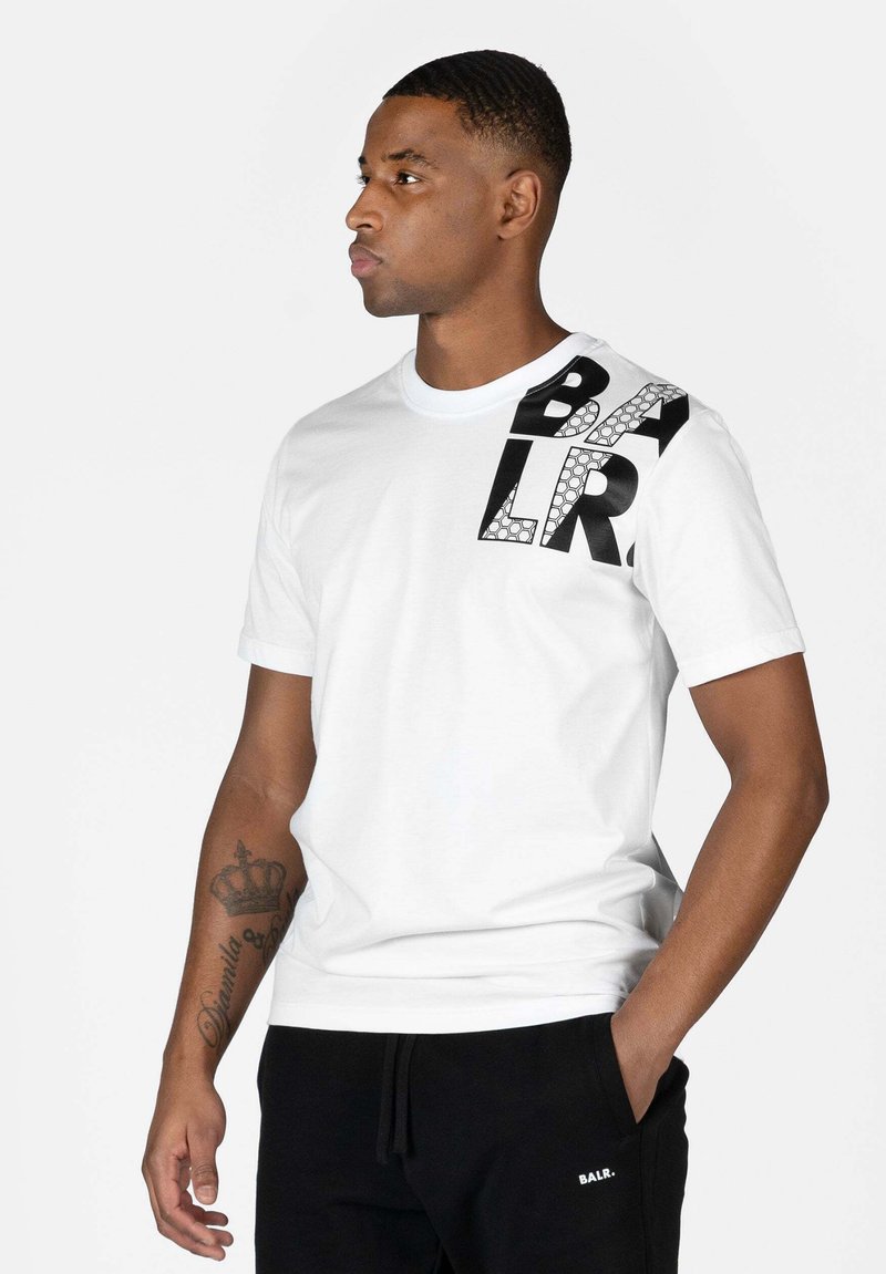 BALR. HEX REGULAR FIT - T-Shirt print - bright white/weiß - Zalando.de