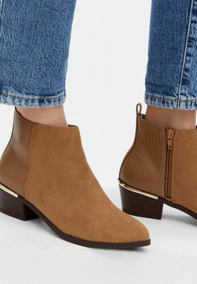 New Look CROC PANEL - Botines bajos - tan/tostado - Zalando.es