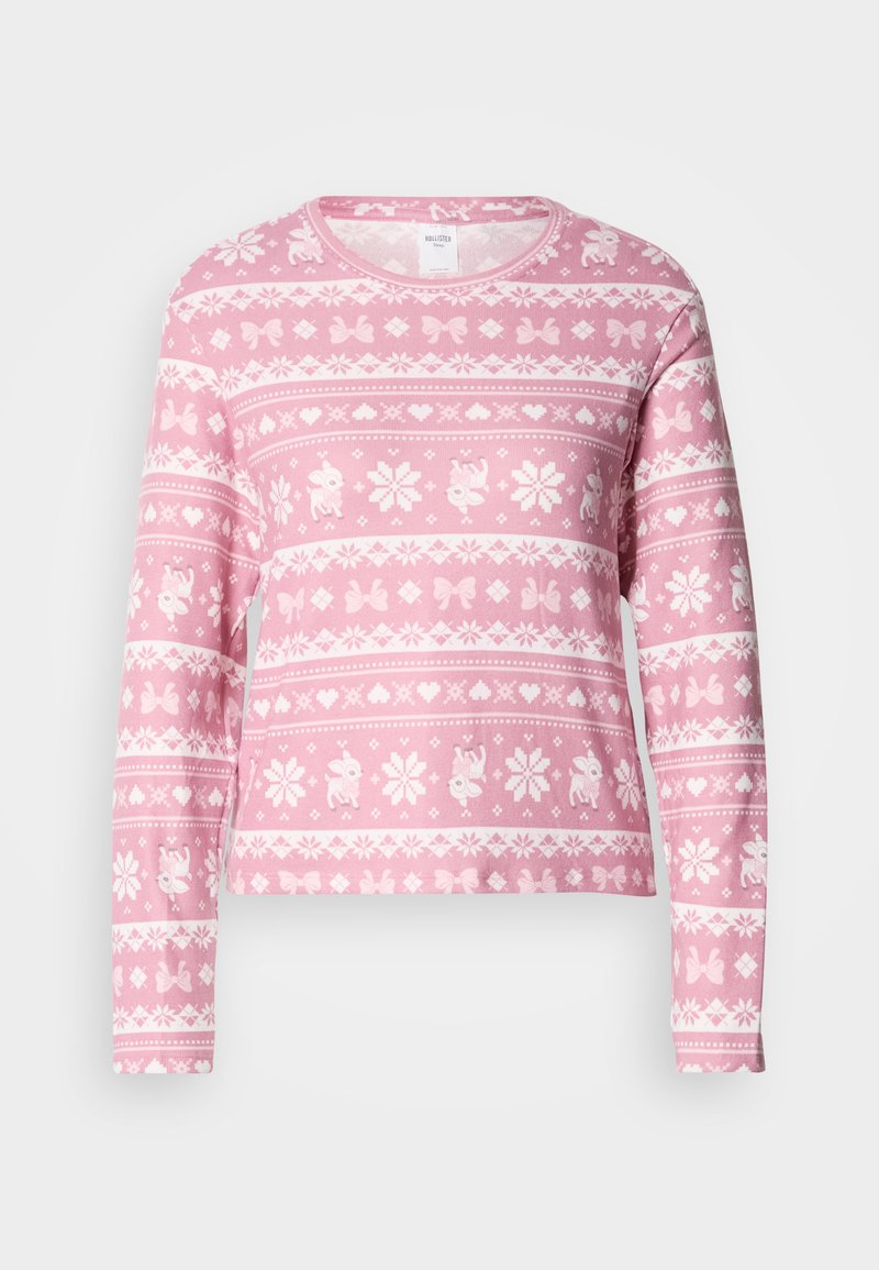 Hollister Co. LIQUID COZY LONG SLEEVE SCOOP - Pyjamashirt - pink ...