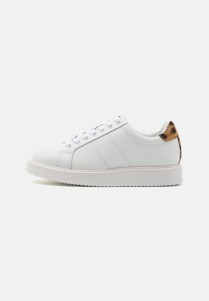 Lauren Ralph Lauren ANGELINE LACE - Trainers - snow white/chestnut ...