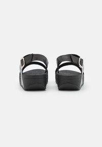 FitFlop LULU CRYSTAL EMBELLISHED BACK STRAP - Sandalias con plataforma - all black/negro ...