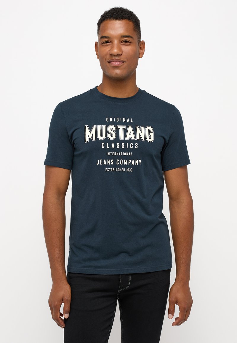 Mustang PRINT - Triko s potiskem - blau/modrá - Zalando.cz