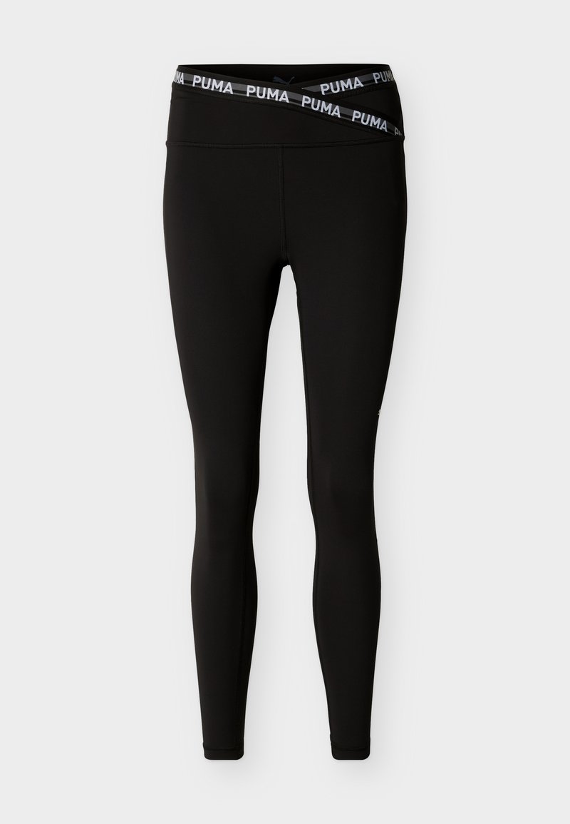 Puma STRONG CROSS FRONT - Leggings - black - Zalando.co.uk