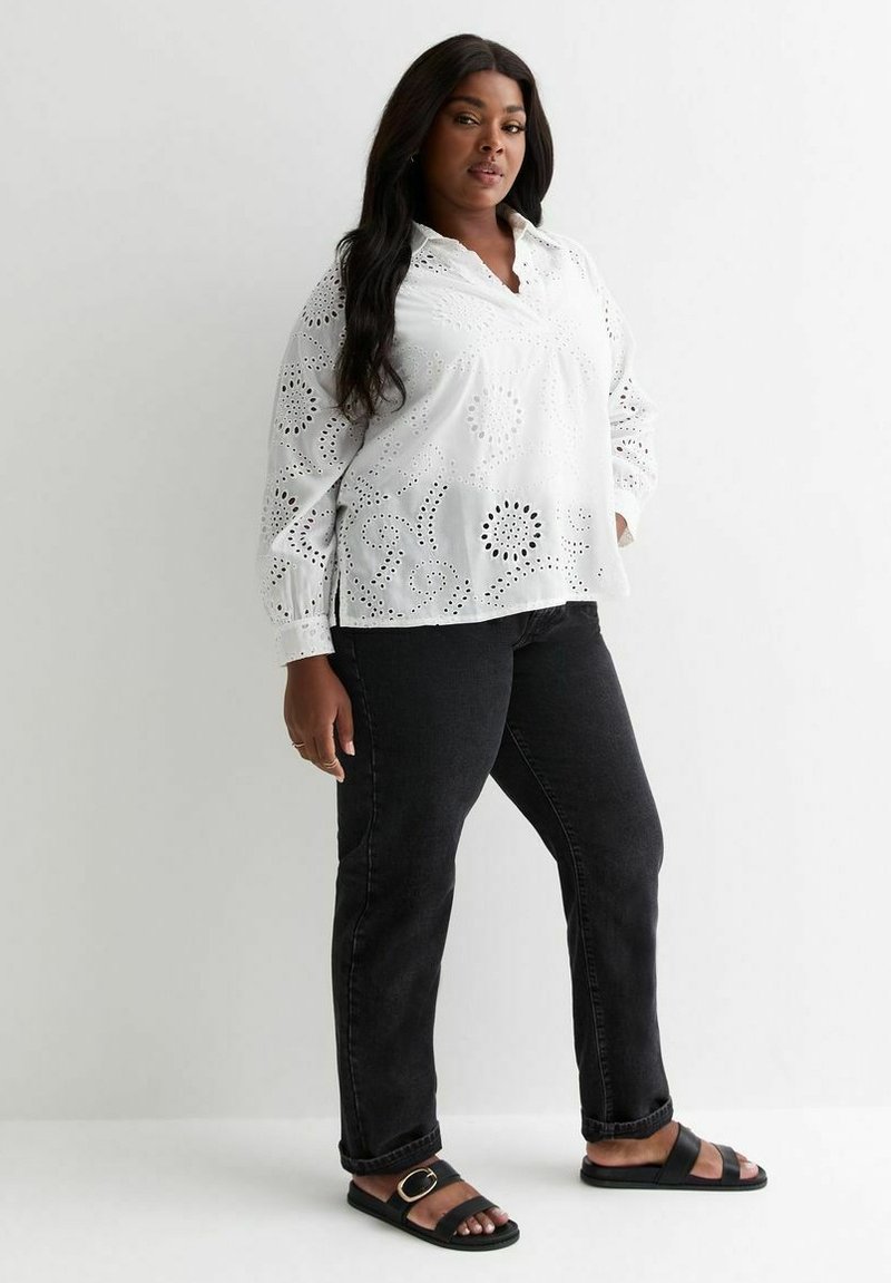 New Look Curves Bluzka/biały - Zalando.pl