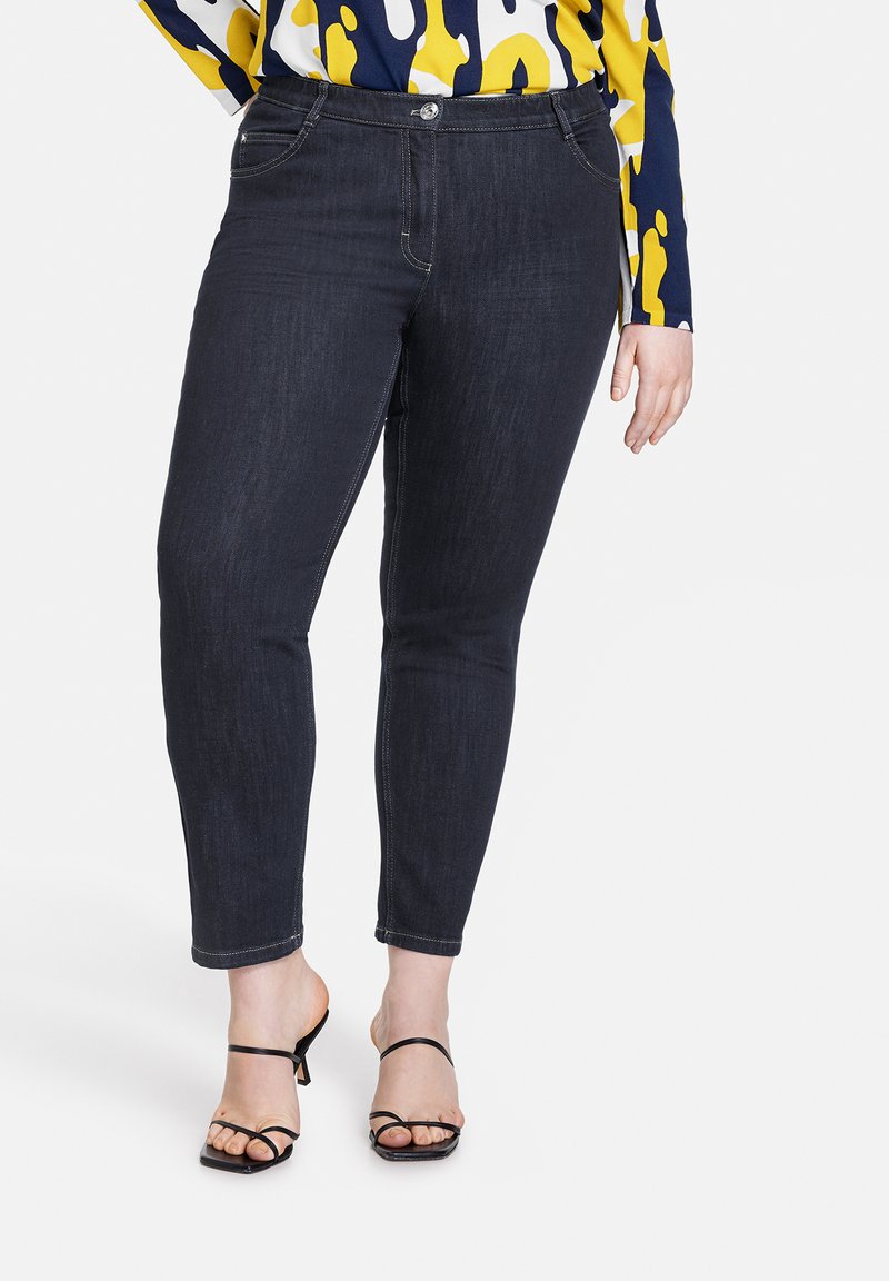 Samoon SANDY - Kavbojke slim fit - raw blue denim/temno moder džins ...