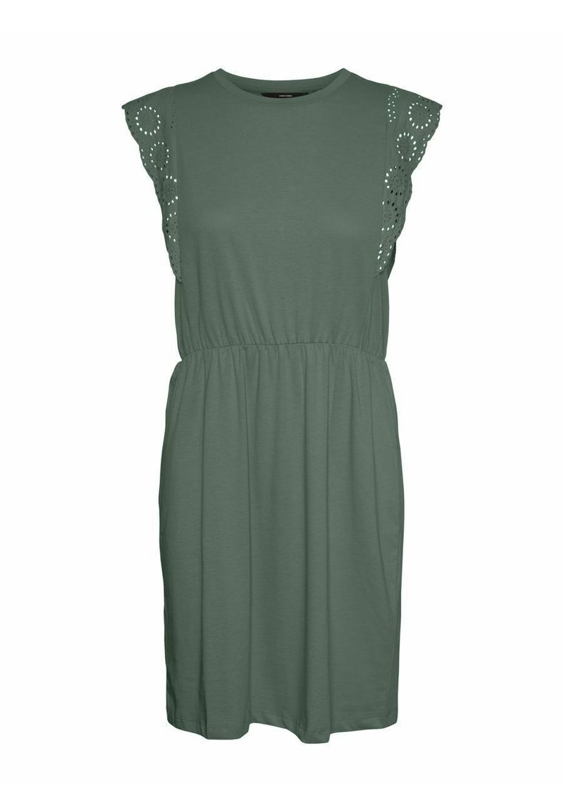 Vero Moda Sukienka letnia/zielony melanż - Zalando.pl