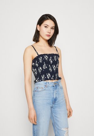 Hollister Co. BARE RUCHED BUST CUPS CHAIN - Top - bright white/bianco ...