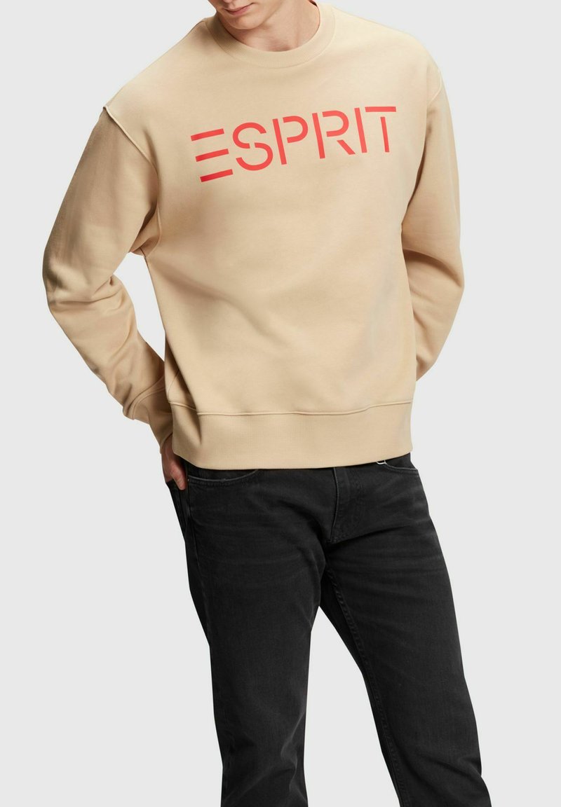 Esprit LOGO - Sudadera - sand/tierra - Zalando.es