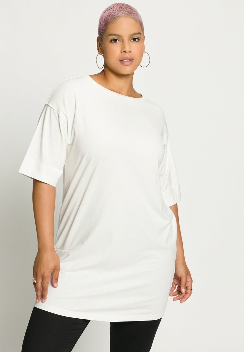 Studio Untold Basic T-shirt - off white/white - Zalando.de