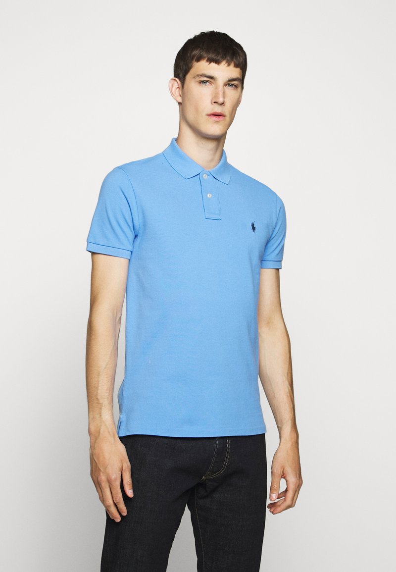 Polo Ralph Lauren SLIM FIT MESH POLO SHIRT - Poloshirt - harbor island blue/blau - Zalando.de