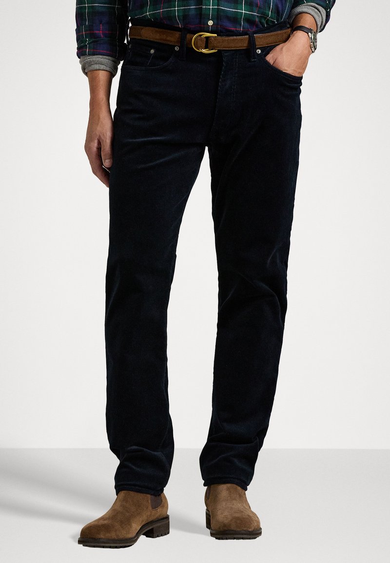 Polo Ralph Lauren Big & Tall VARICK STRAIGHT CORDUROY PANT - Trousers - aviator navy/blue ...