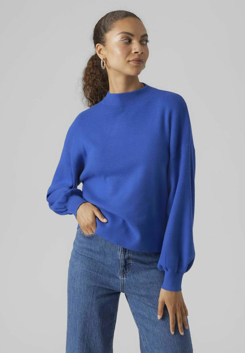 Vero Moda VMNANCY LS GA BOO REP - Trui - beaucoup blue/blauw - Zalando.be