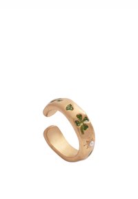 FABLE ENGLAND ACORN LEAF PEARL - Einzelner Ohrring - gold green ...