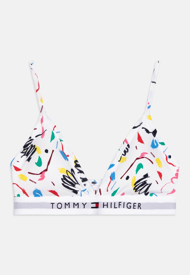 Tommy Hilfiger TRIANGLE PRINT - Lihtne rinnahoidja - white/blue/valge ...