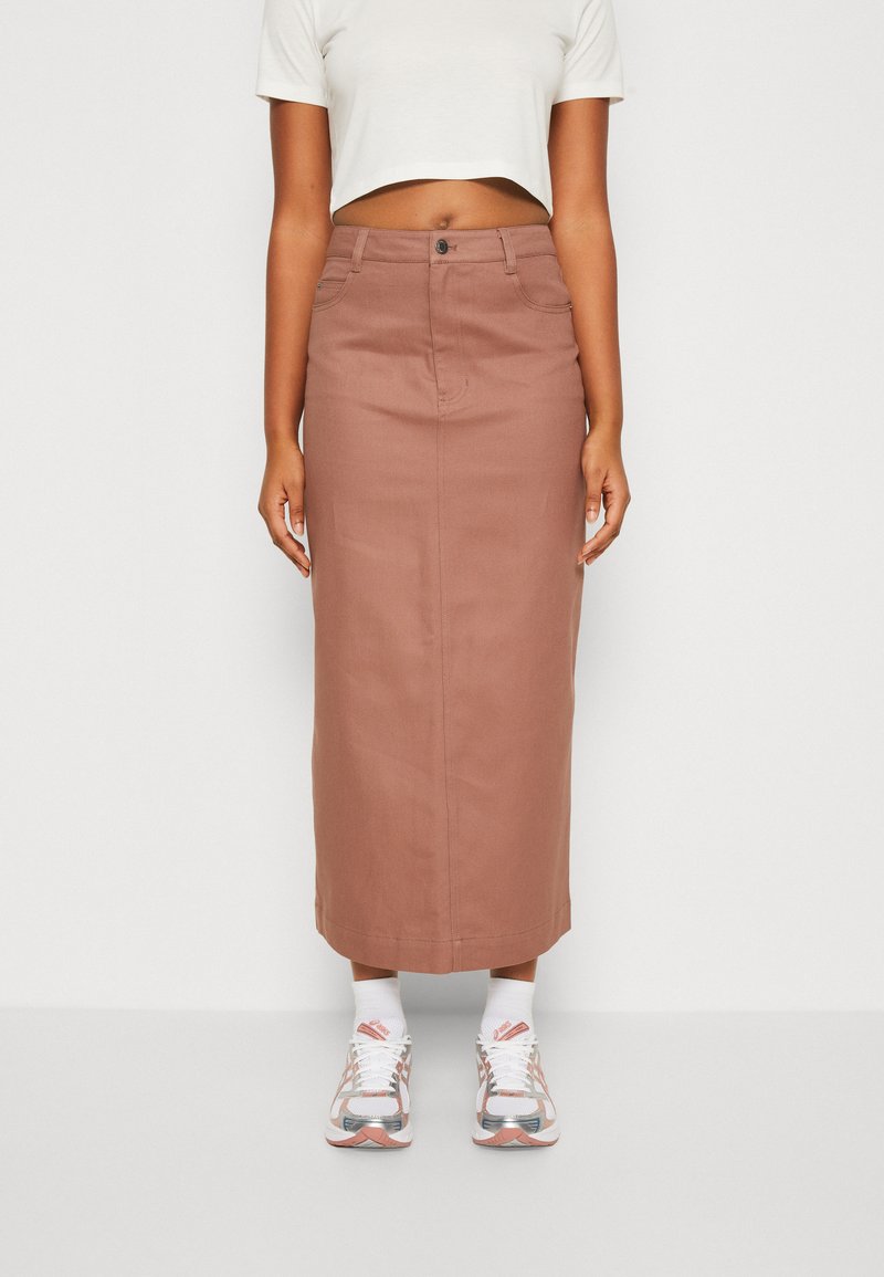 Minimum SIARO - Pencil skirt - brownie/light brown - Zalando