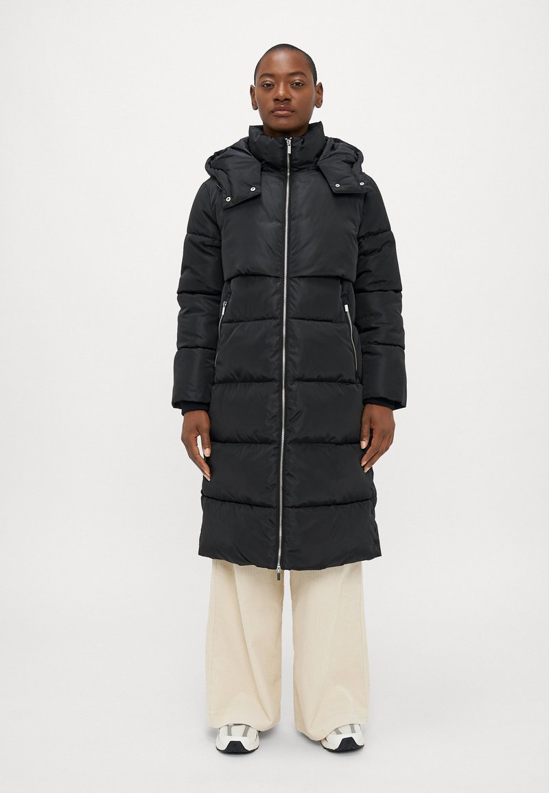 Vero Moda Petite VMLUNA LONG COAT - Winter coat - black - Zalando