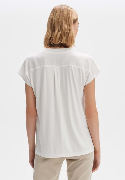 OPUS KURZARM FELISO - T-Shirt basic - milk/weiß - Zalando