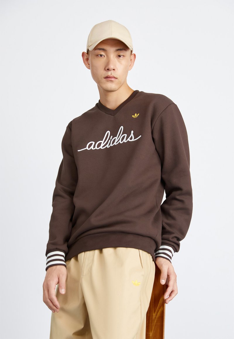 adidas Originals NICE - Sweater - dark brown/donkerbruin - Zalando.nl