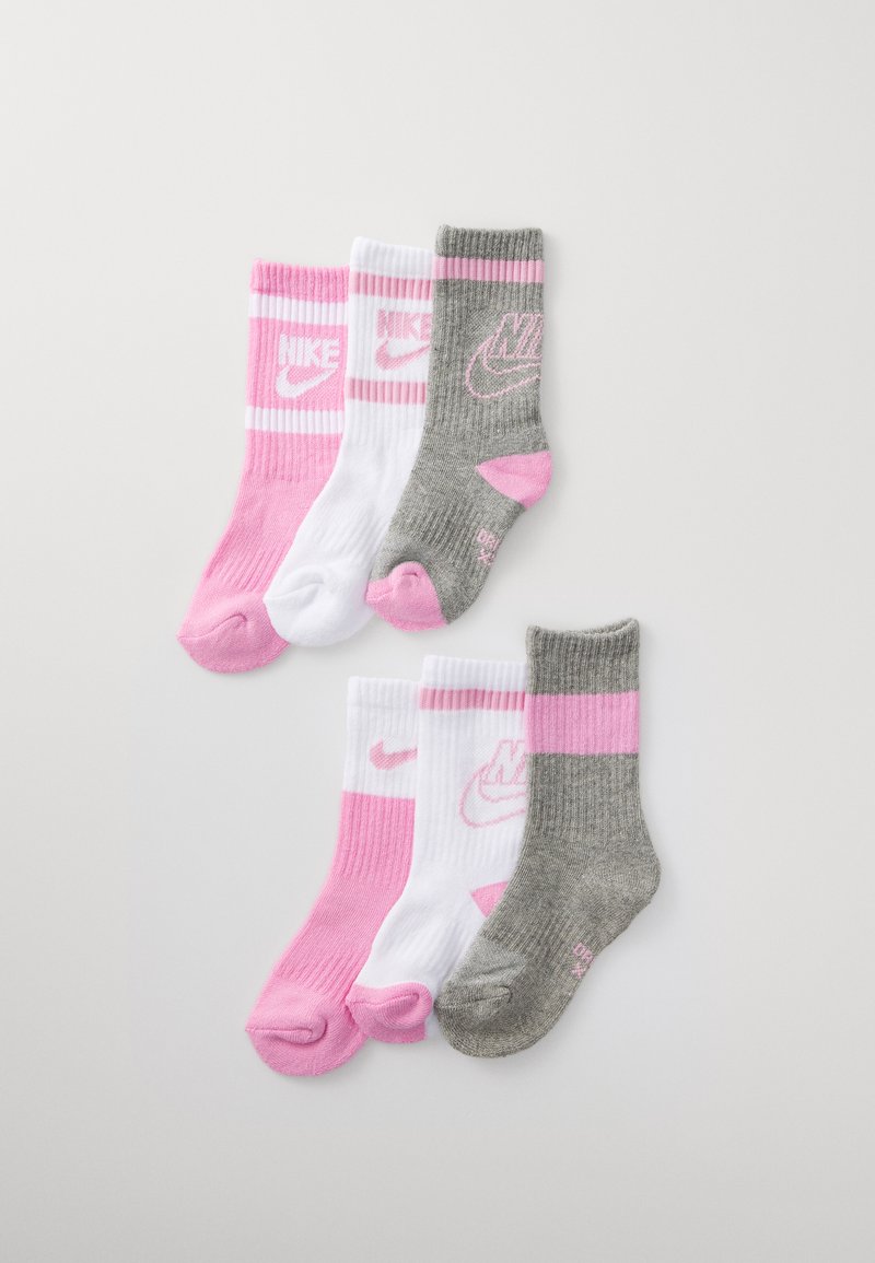 Nike Sportswear RETRO CREW UNISEX 6 PACK - Strumpor - pink rise ...