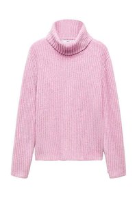 Mango PURI - Stickad tröja - pink/ljusrosa - Zalando.se