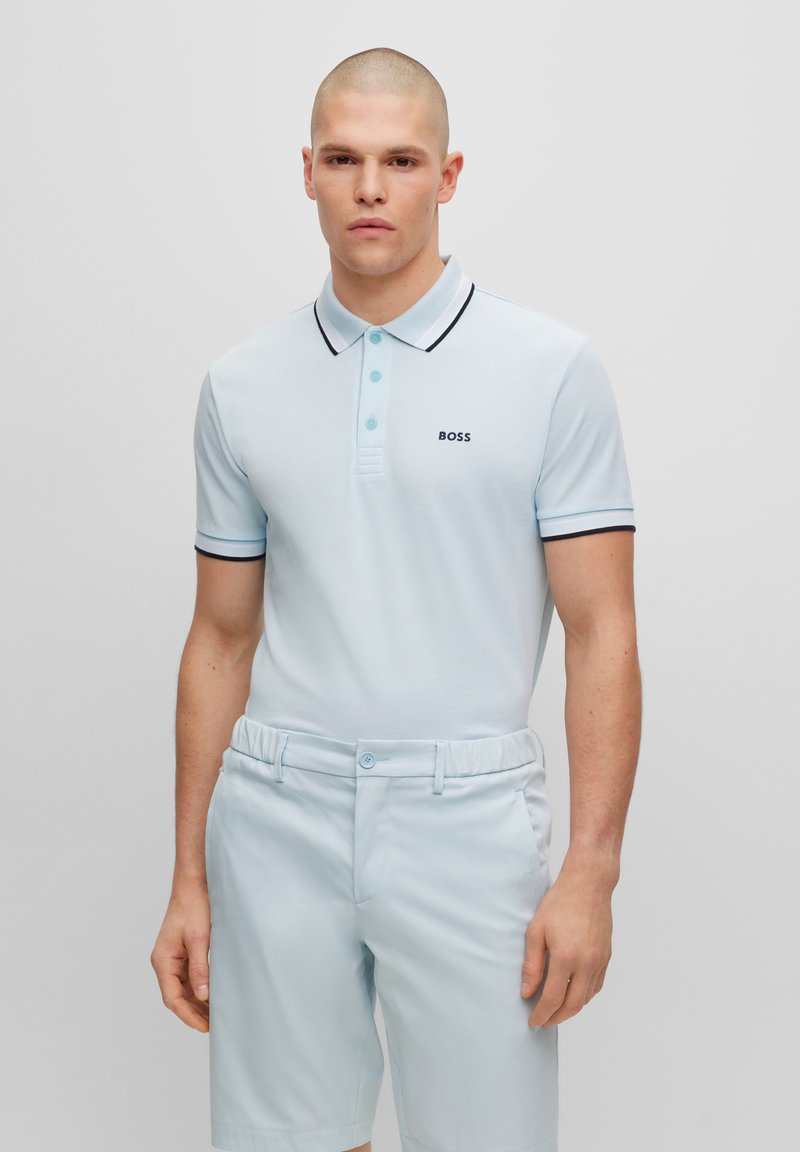 BOSS PADDY - Polo shirt - open blue/dark blue - Zalando.co.uk