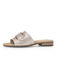 Gabor Mules - beige/gold-coloured - Zalando.co.uk