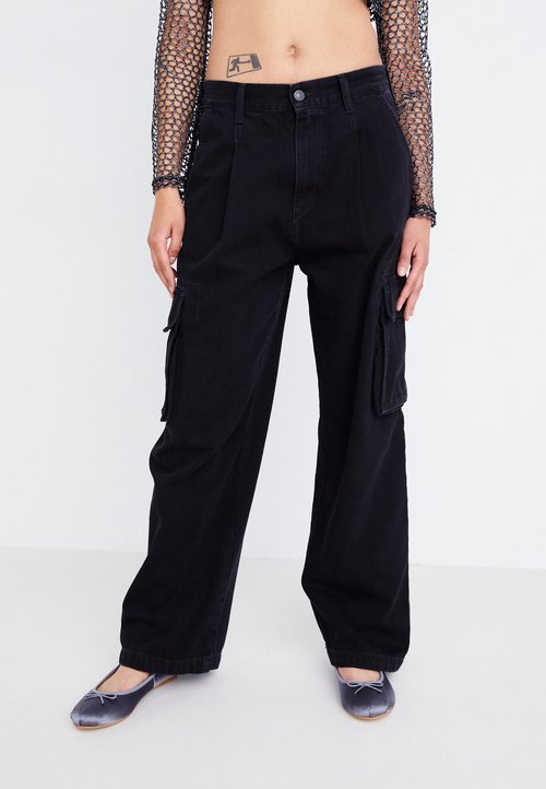 Replay CARY PANTS - Relaxed fit -farkut - dark grey/tummanharmaa ...