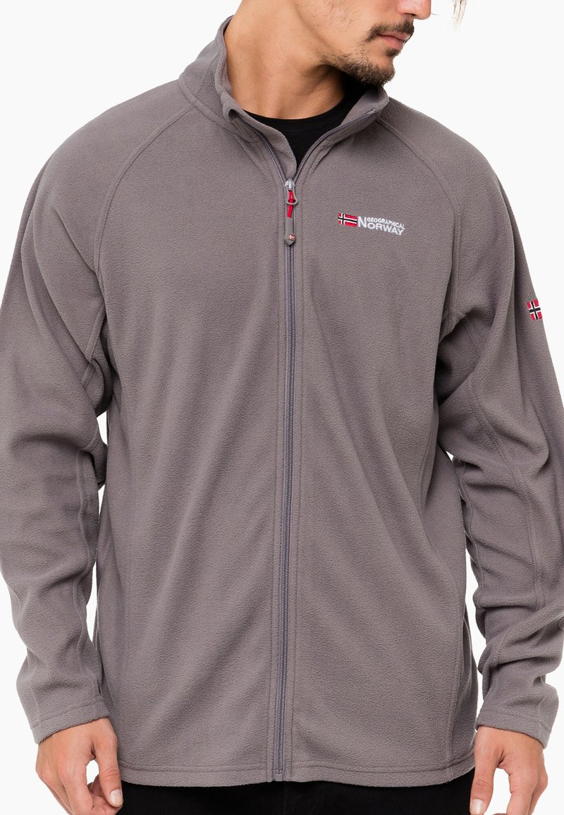 Geo Norway Fleecejas - dark gun metal/donkergrijs - Zalando.nl
