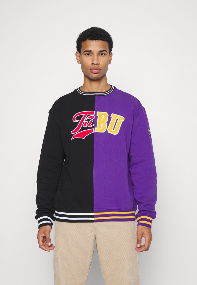 FUBU VARSITY COLLEGE SPLIT CREW - Mikina - black/čierna - Zalando.sk