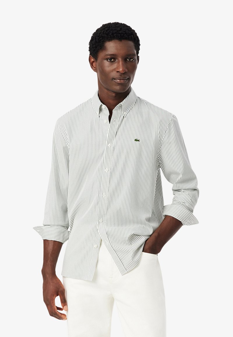 Lacoste Camicia - blanc vert/grigio chiaro - Zalando.it