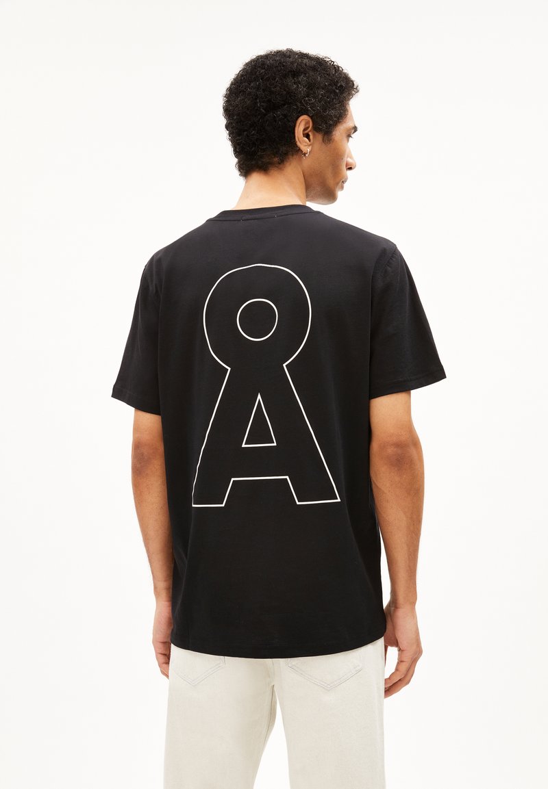 ARMEDANGELS DAANAN LOGAA - T-Shirt print - black/schwarz - Zalando