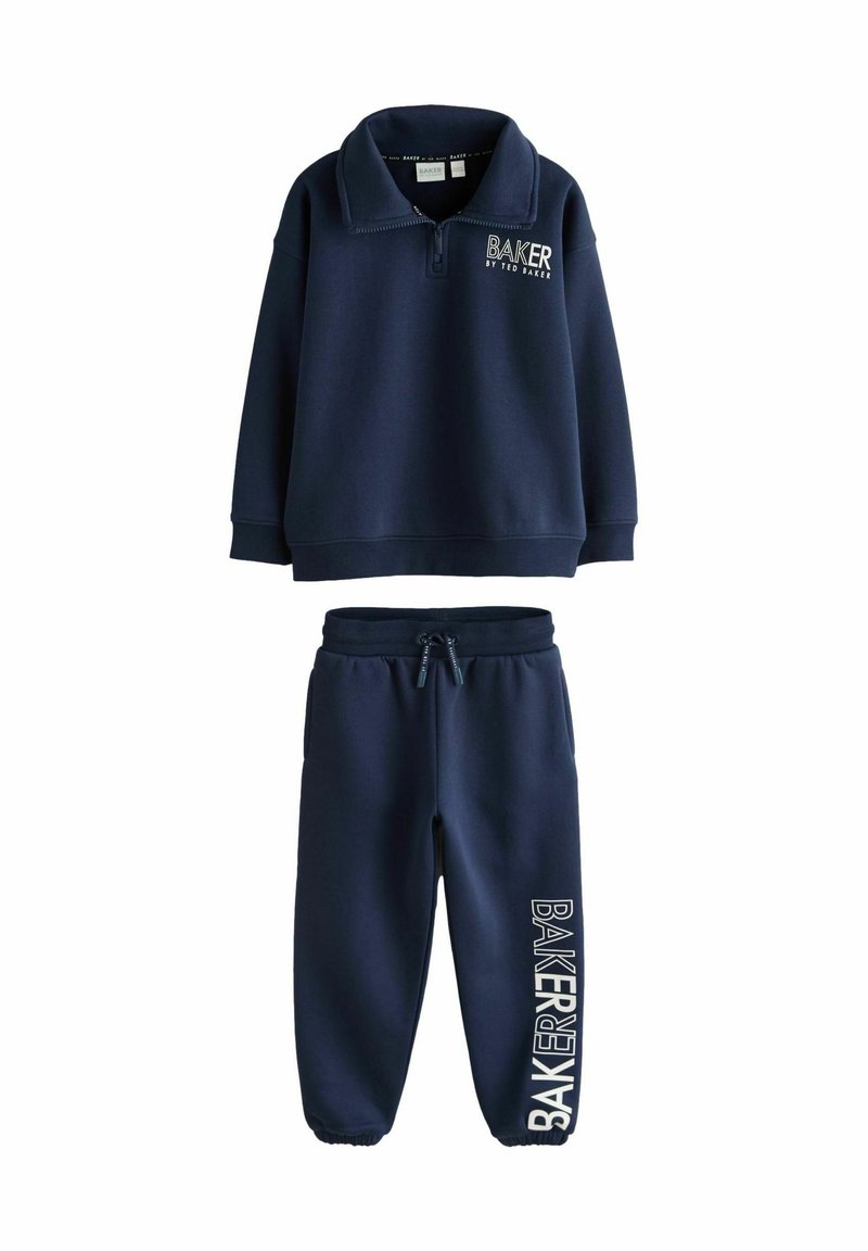 Baker by Ted Baker FUNNEL ZIP NECK AND SET - Tracksuit - navy/blue ...