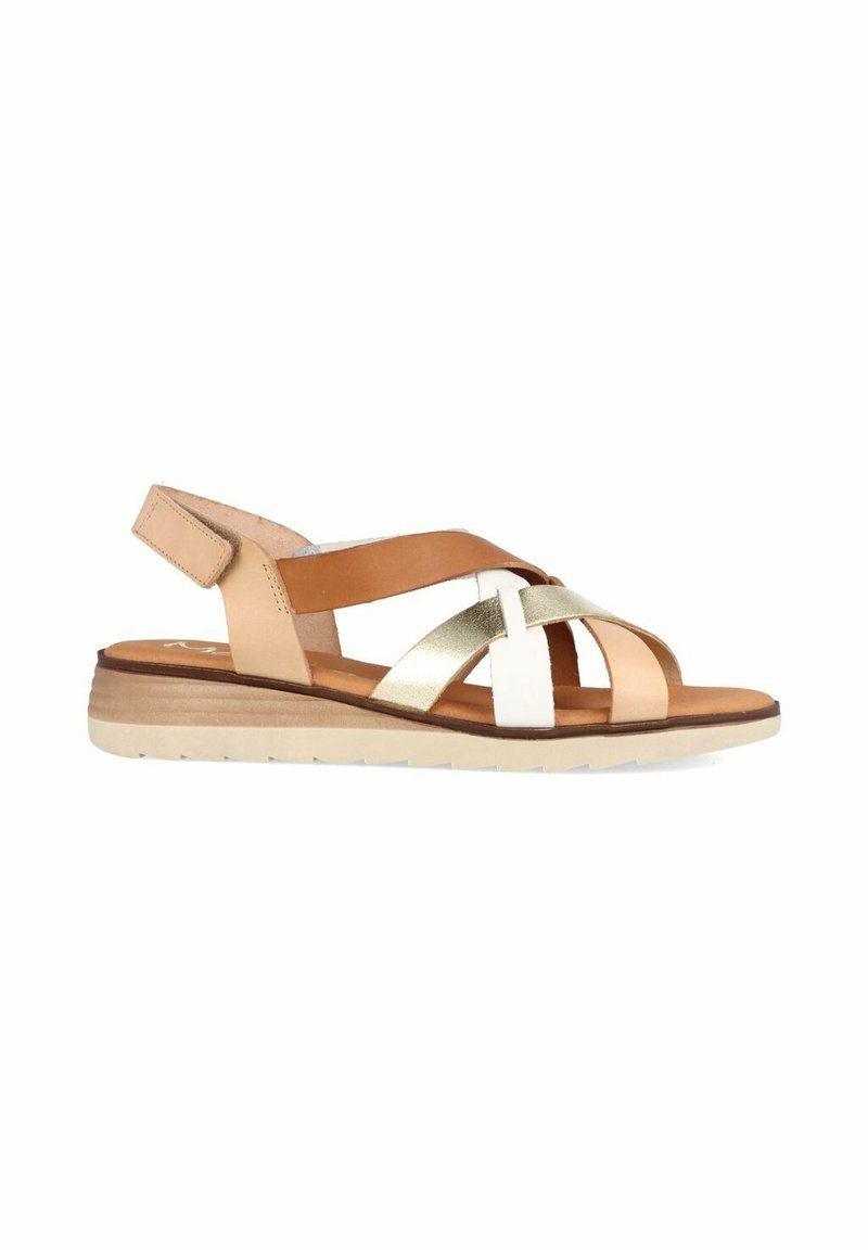 Marila BETIANA - Sandalias de cuña - cuero/marrón - Zalando.es