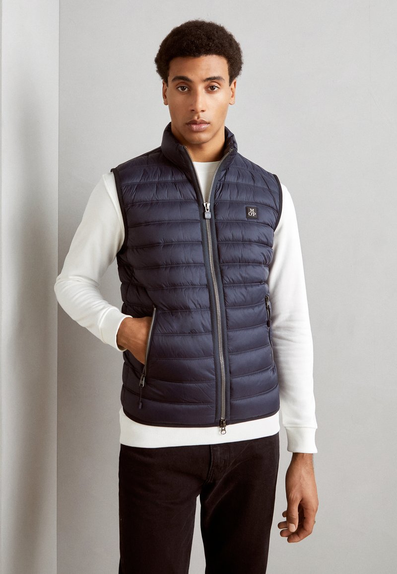 Marc O'Polo TWIN NEEDLE ZIP POCKETS ELASTIC BINDING - Bodywarmer - dark ...