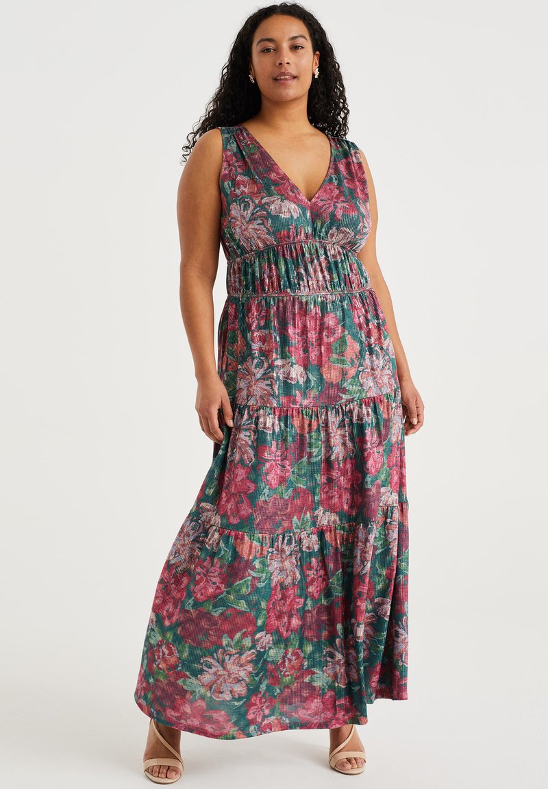 WE Fashion curve - Robe longue - multi coloured/multicolore - ZALANDO.BE