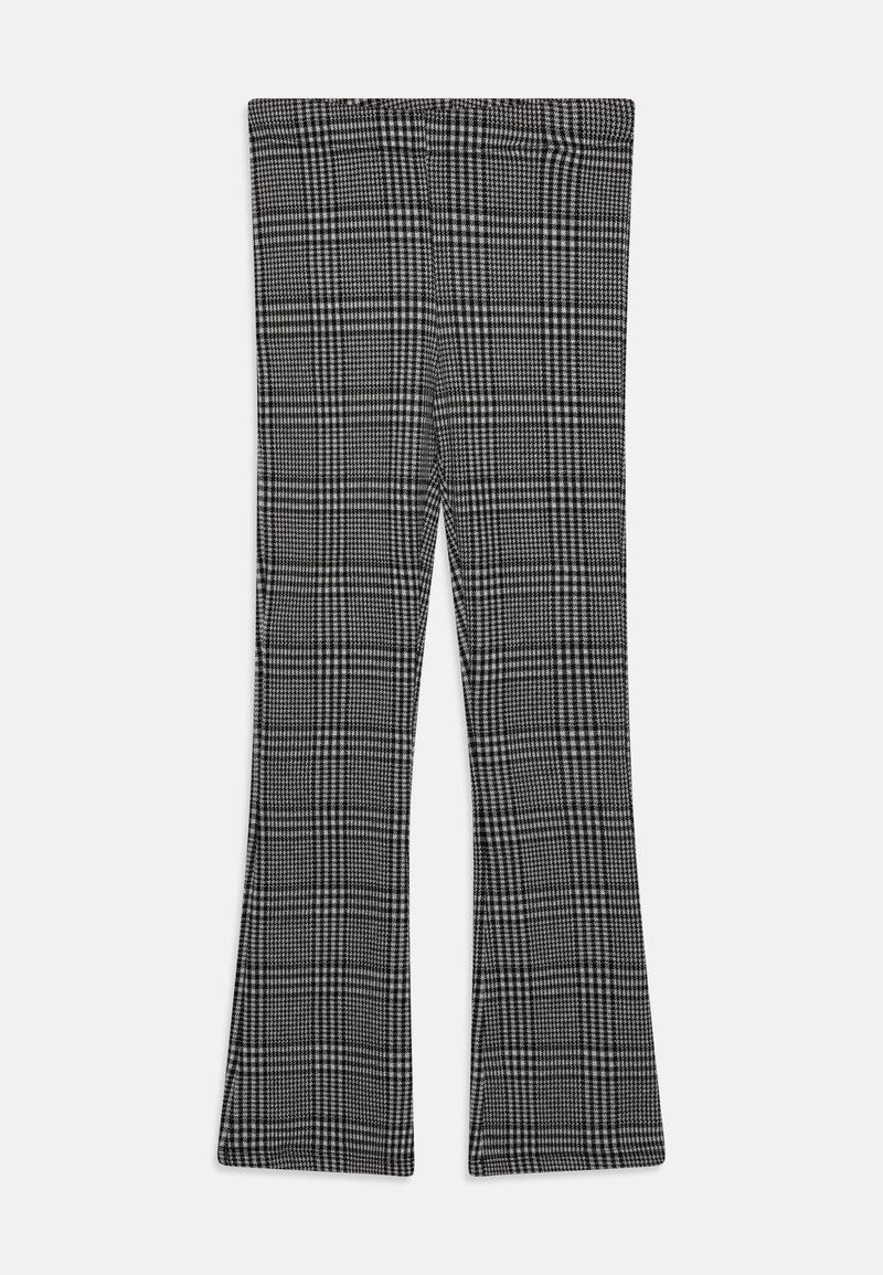 ONLY GIRLS KOGALLEN CHECK FLAIRED PANTS - Trousers - black - Zalando.ie