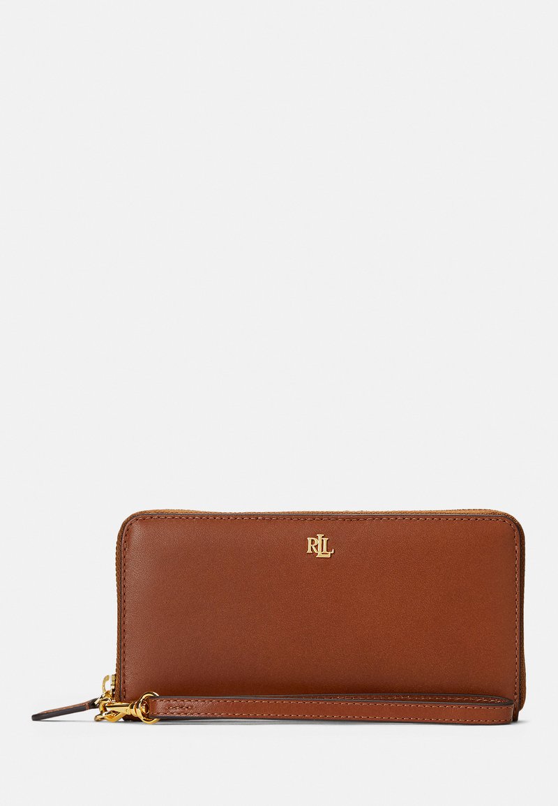 Lauren Ralph Lauren LEATHER CONTINENTAL WRISTLET - Wallet - tan ...