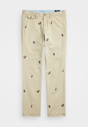 Polo Ralph Lauren WHITMAN RELAXED FIT PLEATED CHINO PANT - Chinos - beige/mørkeblå - Zalando.no