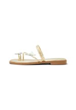 ALDO STRAPPY GLASSWING - Sandaler m/ tåsplit - gold/guldfarvet - Zalando.dk