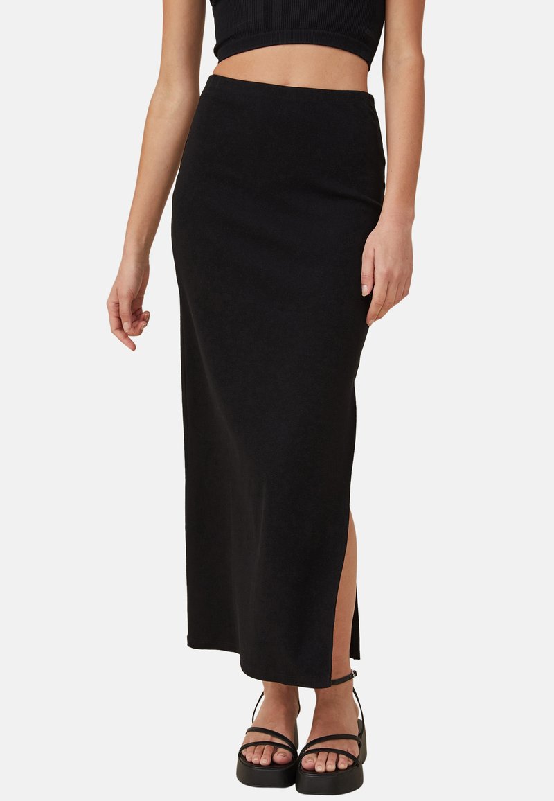 Cotton On SPLIT - Maxi skirt - black - Zalando