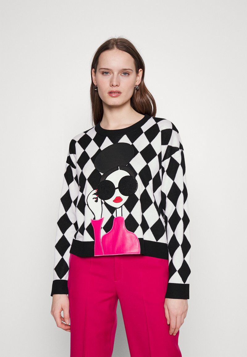 Alice + Olivia GLEESON APPLIQUE STACE - Strickpullover - multi ...