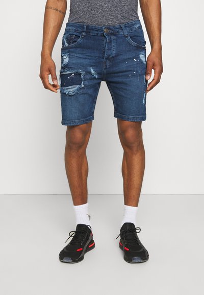 Denim Project Short en jean - black destroy/noir - ZALANDO